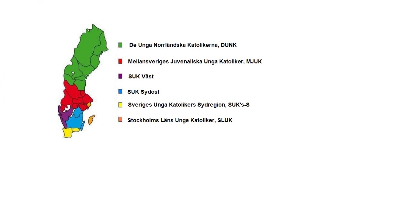 Regioner - Sveriges Unga Katoliker